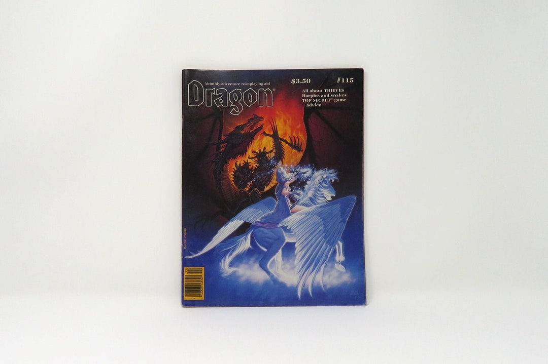 Vintage 1986 Dragon Magazine #115 TSR Role Playing Games RPG Official ...