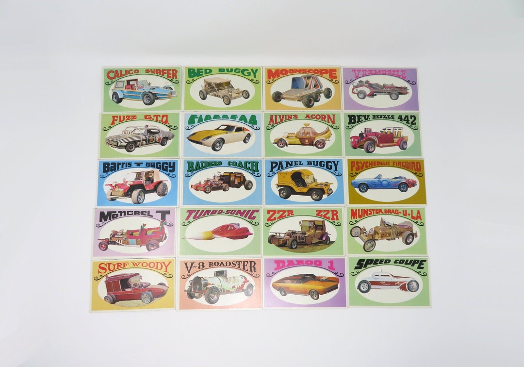 Vintage 1970s Topps Way Out Wheels - George Barris and Others Tricked ...