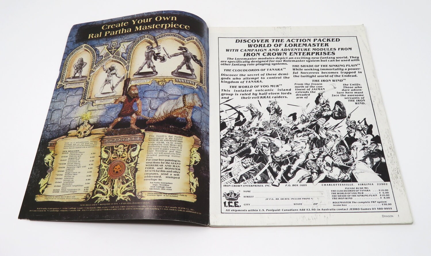 Vintage 1984 Dragon Magazine 84 TSR Role Playing Games RPG | Etsy