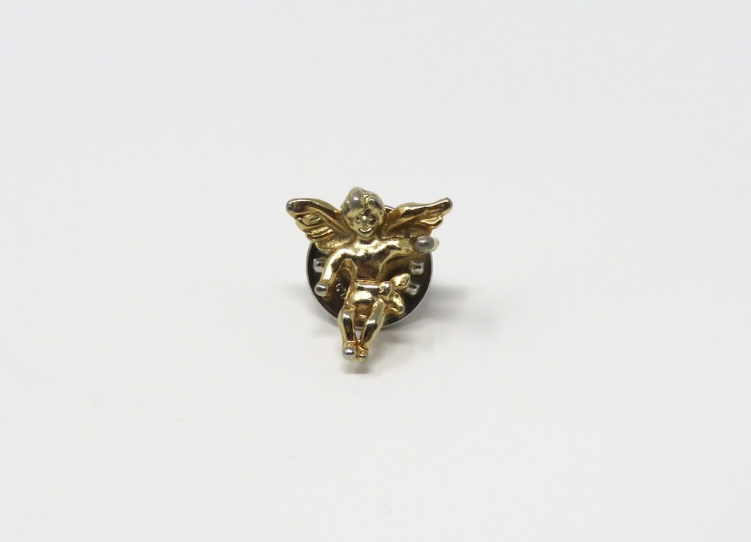Vintage 1980s Angel Pins - Religious and Spiritual Jewelry - Mini ...