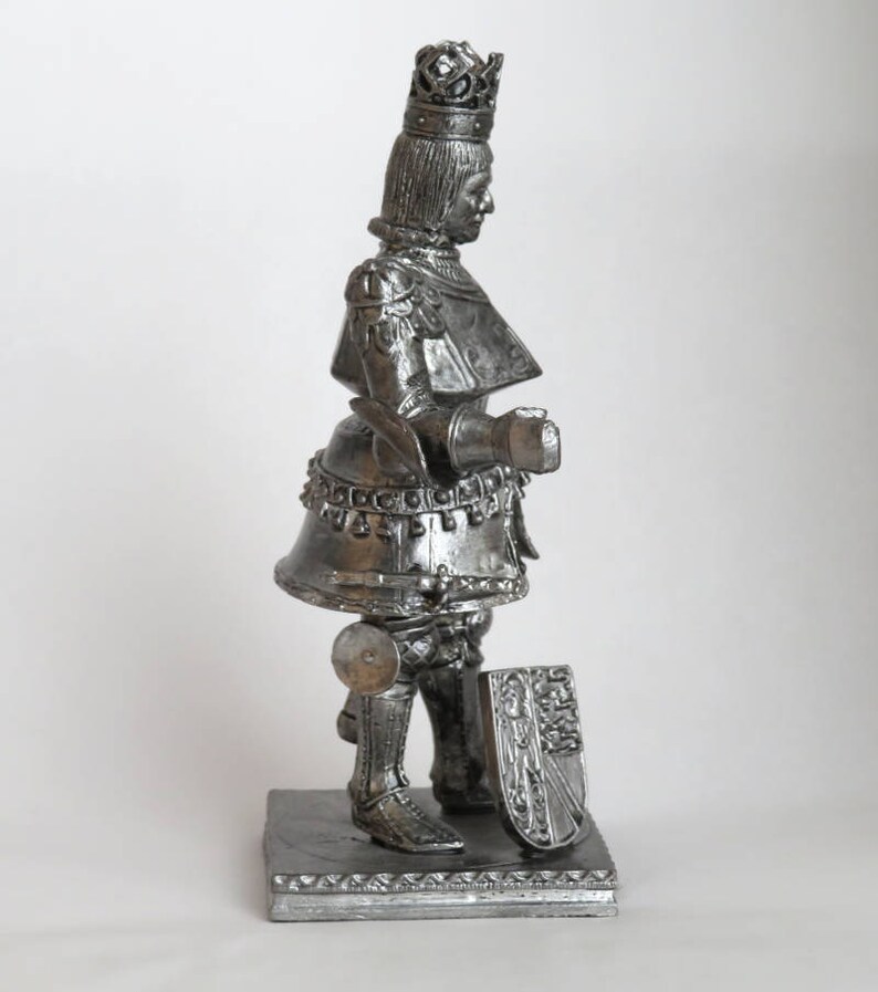 Vintage 1990s Pewter European Medieval Knight Figure Kaiser - Etsy