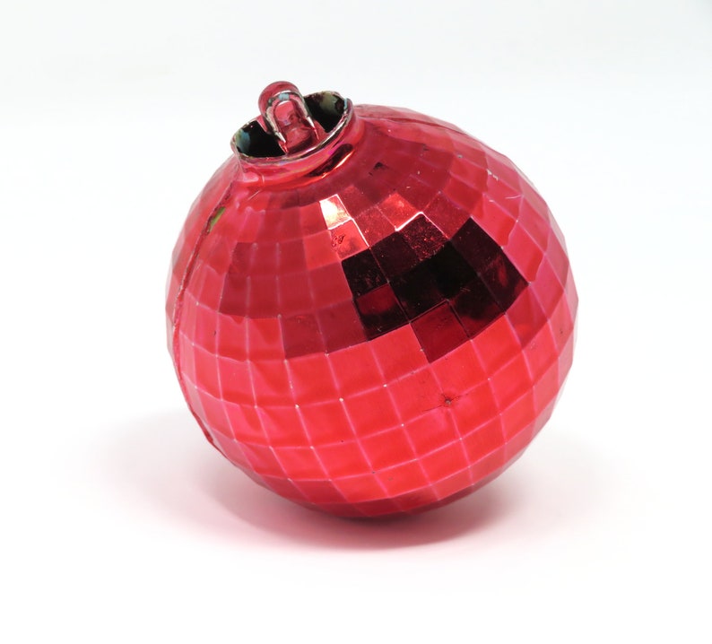 Vintage 1960s Plastic Metallic Red Faceted Disco Ball | Etsy