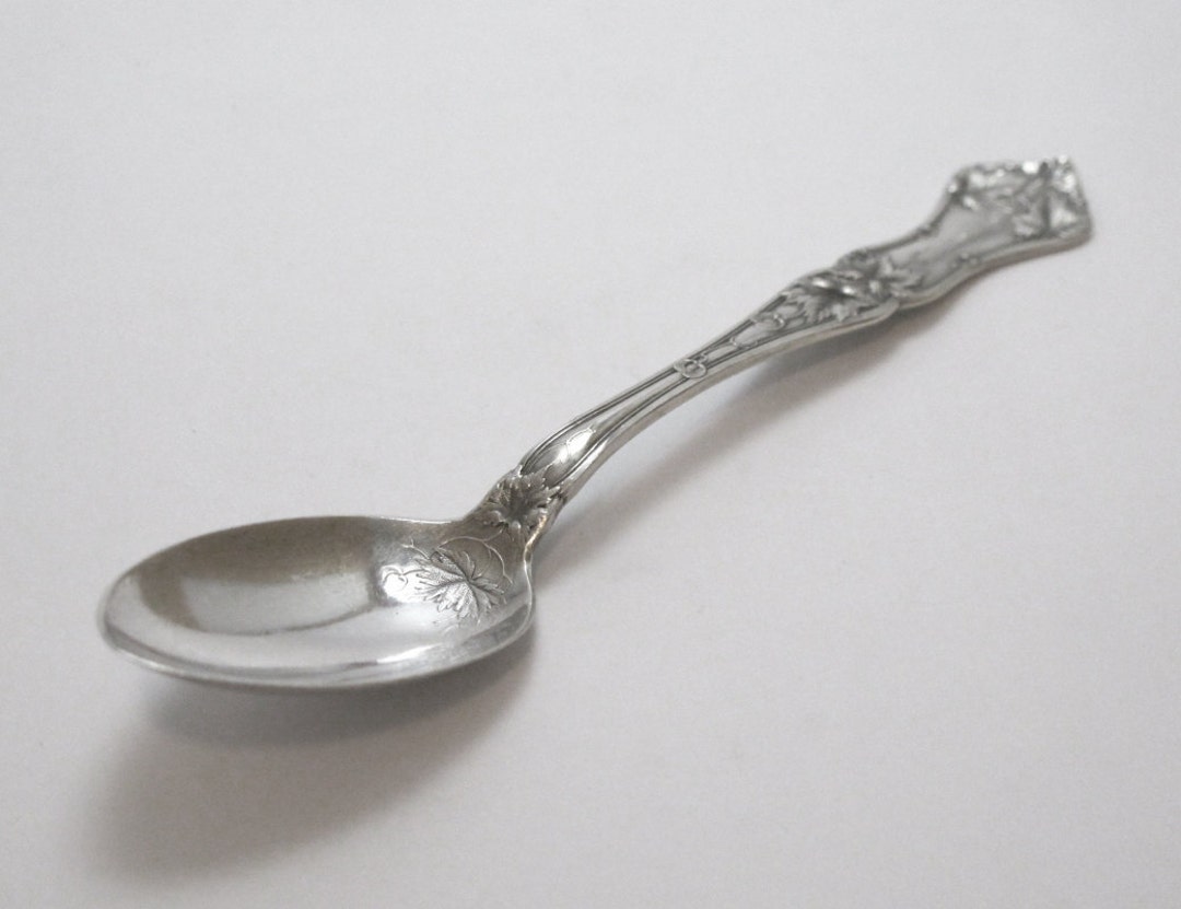 Antique Victorian Era 1890s Simpson Hall & Miller Sterling Grape Leaf ...