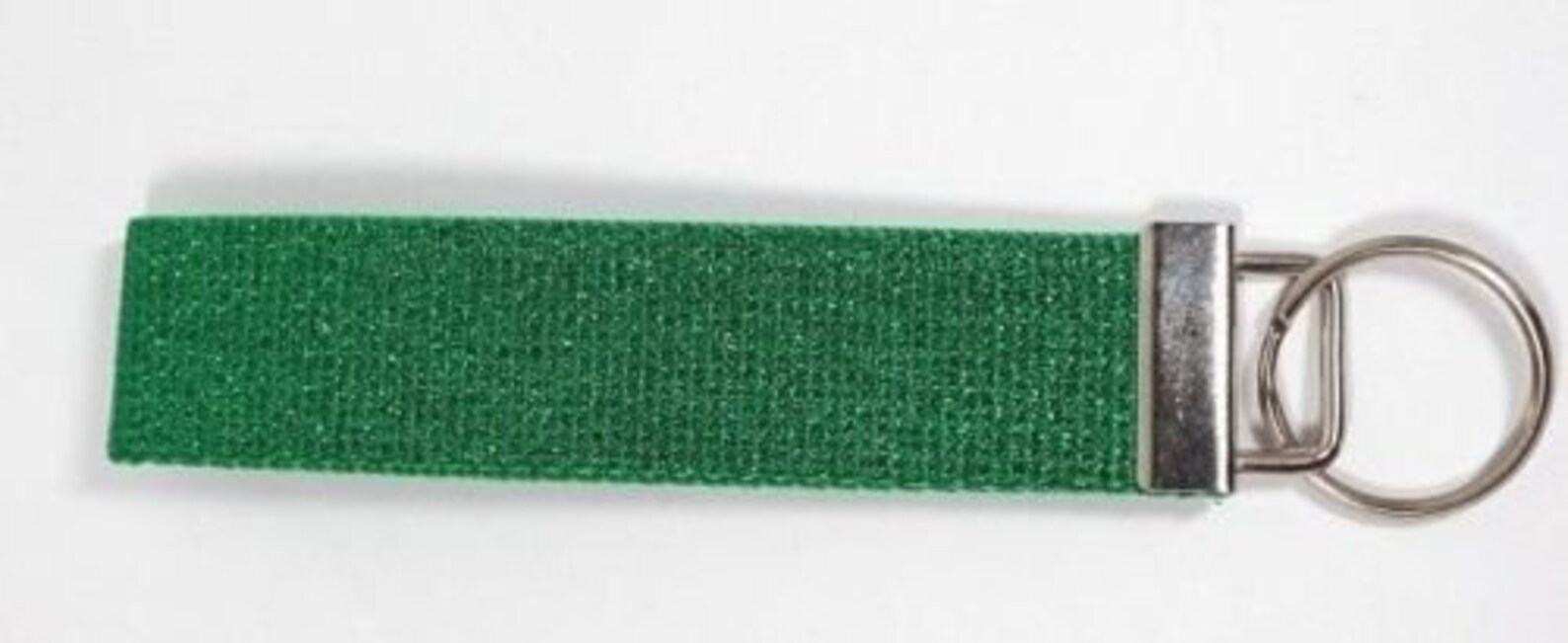 Green Metallic Handmade Key Chain Ring Fob Holder Strap Lanyard ...