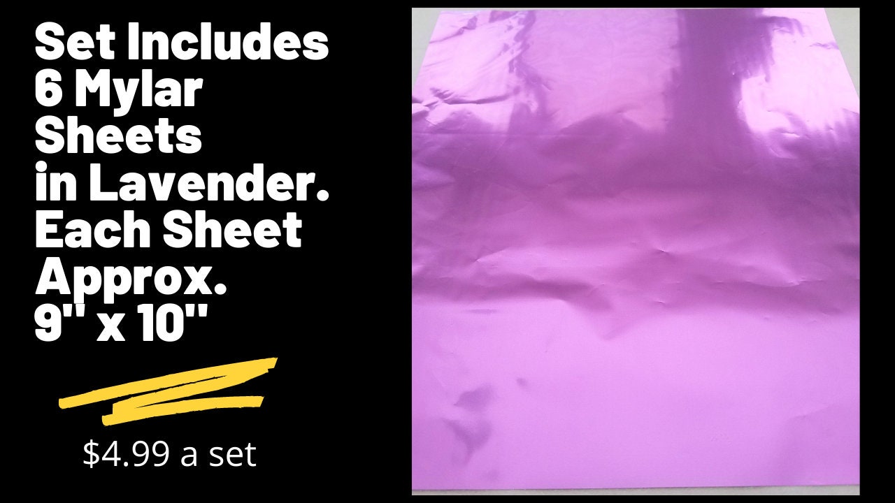 MYLAR Sheets for Machine Embroidery RAINBOW Set Card Making - Etsy