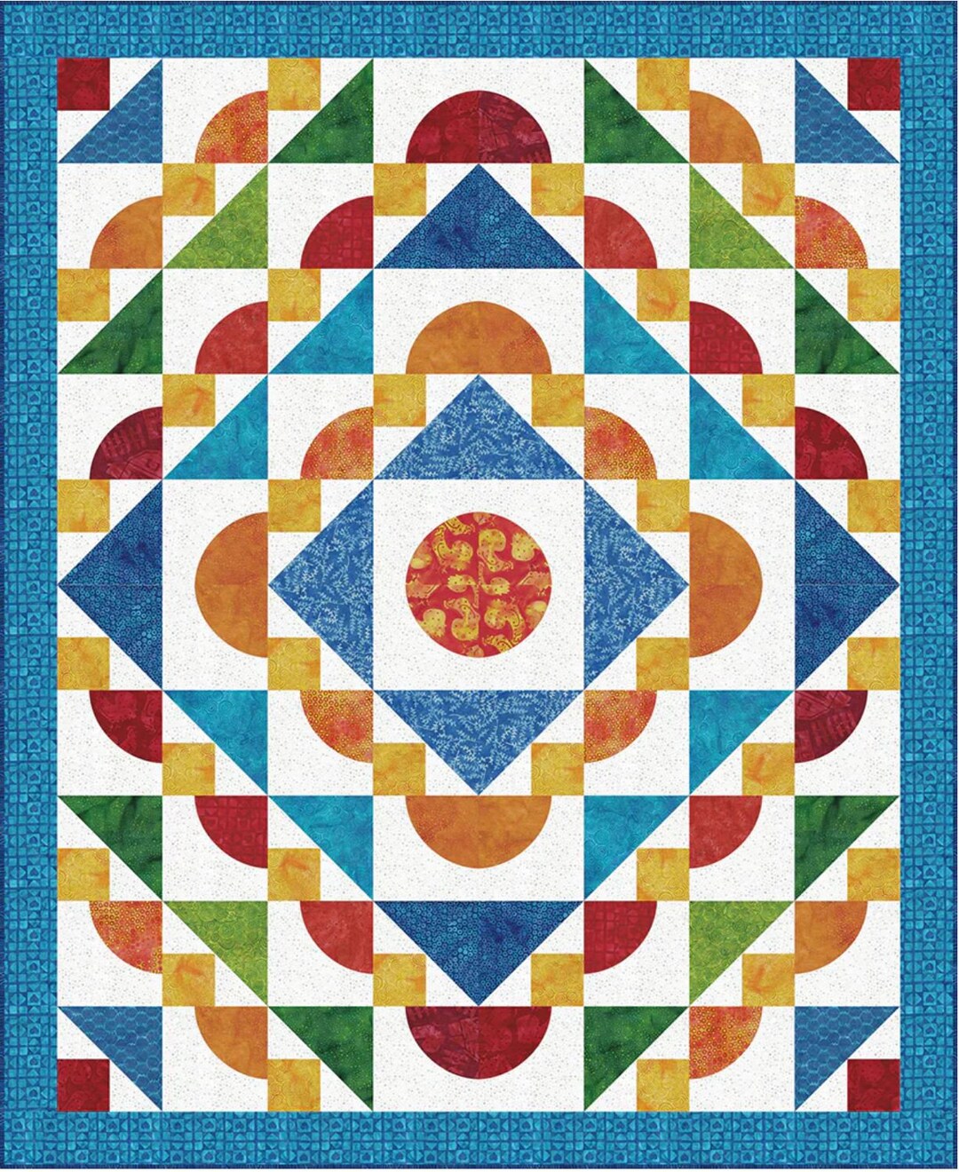 Rippling Waves Pieced Quilt Pattern by the Whimsical Workshop Heidi ...