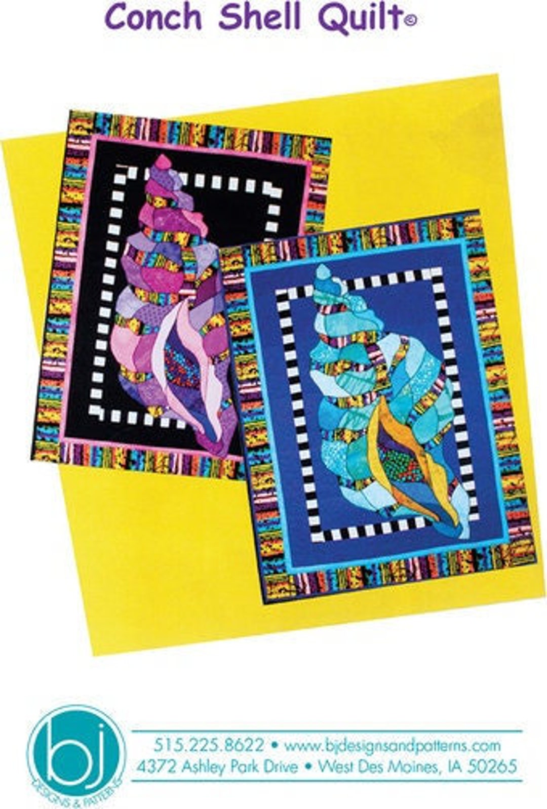 Conch Shell Applique Quilt Pattern by BJ Designs & Patterns 24" X 32 ...