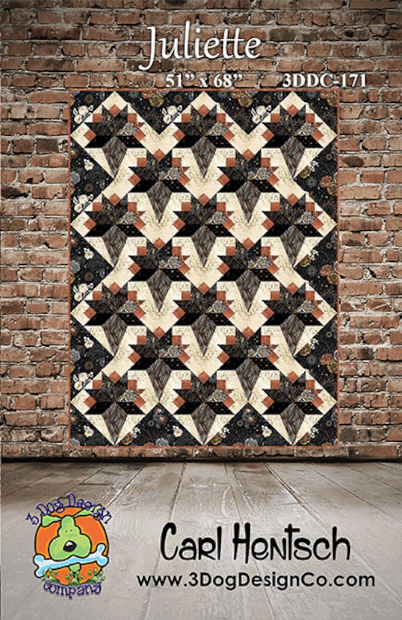 Juliette Quilt Pattern by Carl Hentsch of 3 Dog Design Company - Etsy