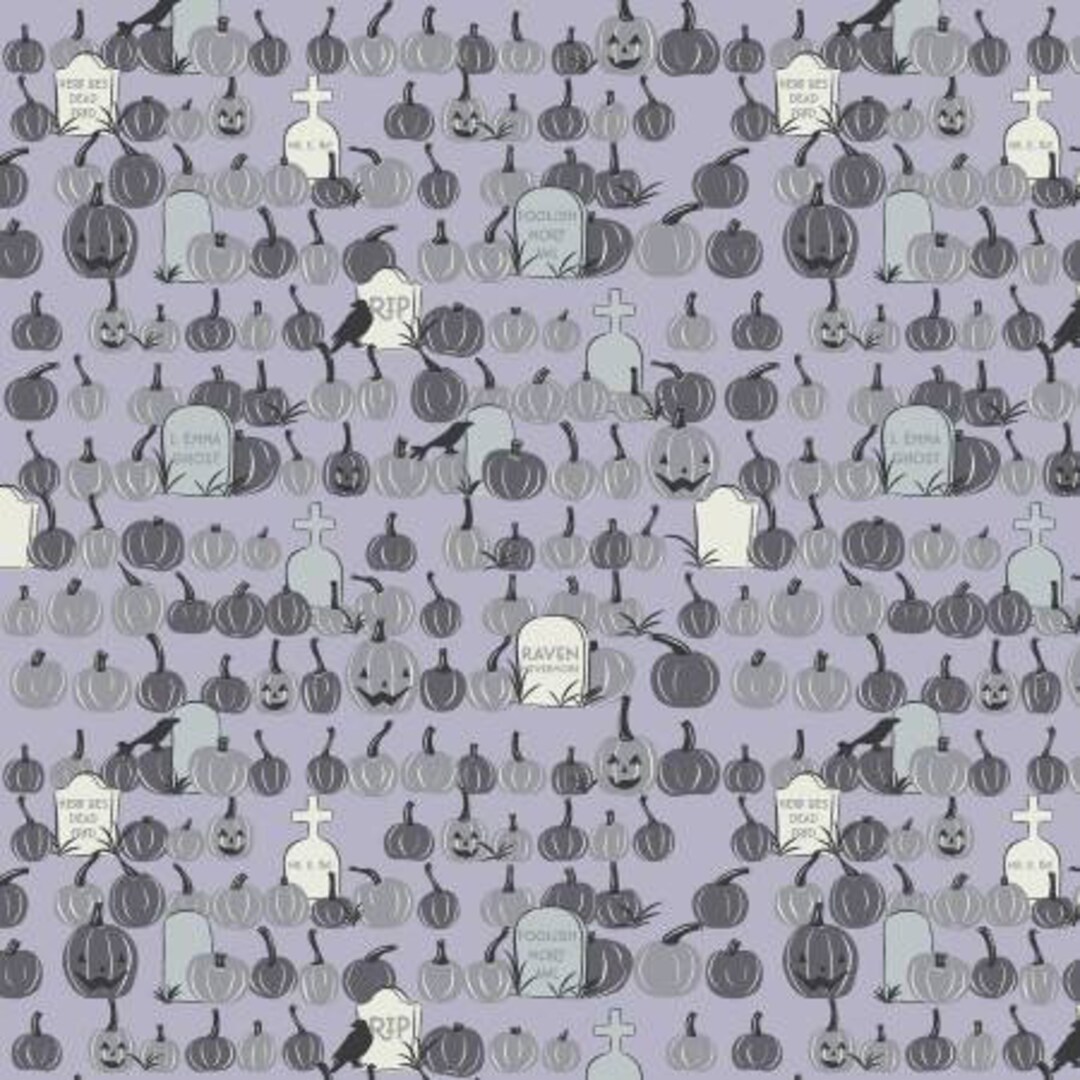 Spooky Hollow Pumpkin Fabric by Melissa Mortenson for Riley Blake ...
