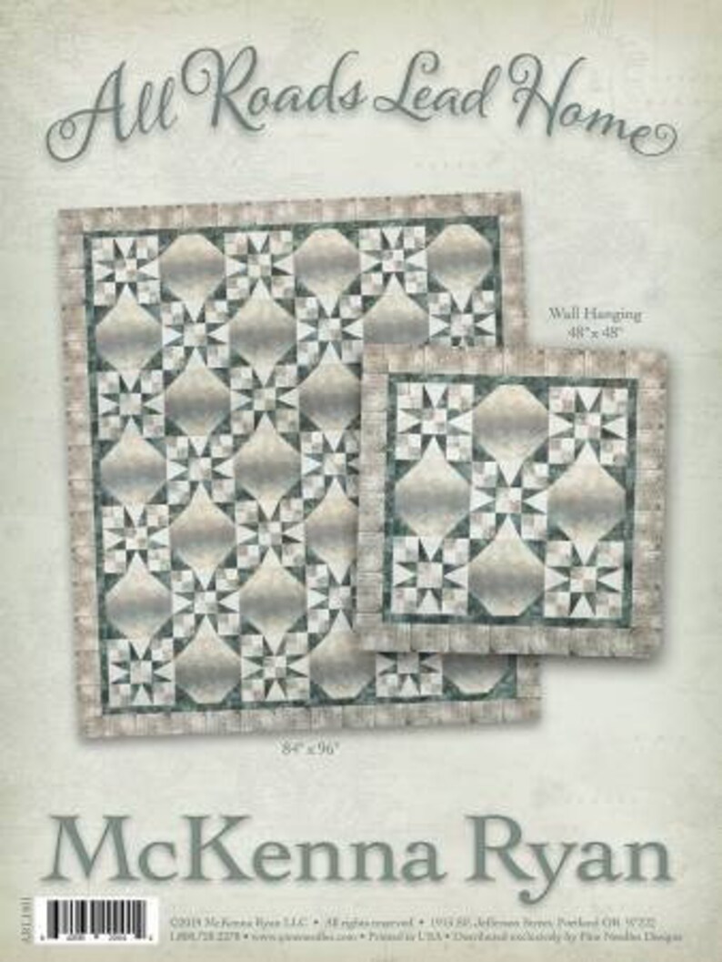 All Roads Lead Home Pieced Quilt Pattern by Mckenna Ryan - Etsy