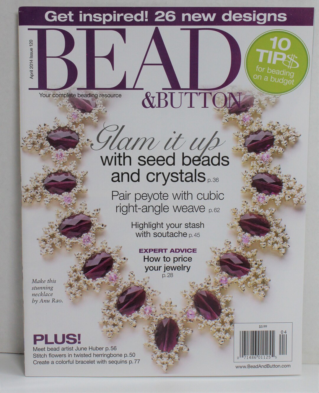 Bead and Button Beading Magazine April 2014 - Etsy