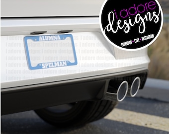 Spelman College Alumnae Chrome License Plate Frame Officially Licensed ...