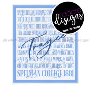 Spelman College Hymn Throw Blanket 50x60 - Etsy