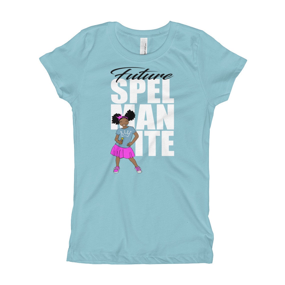 Future Spelmanite (block) Girl's Slimfit T-shirt - Etsy