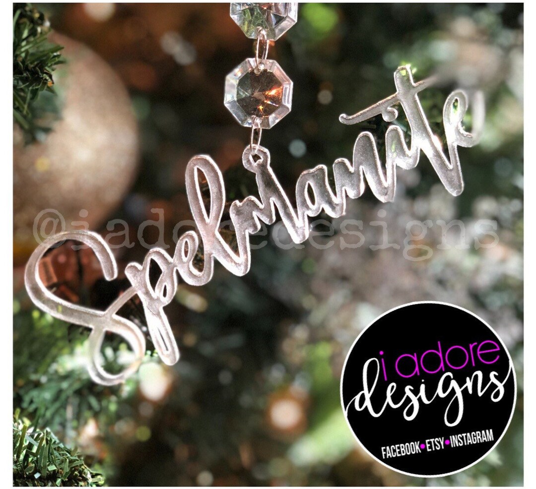 Spelmanite Acrylic Ornament - Etsy