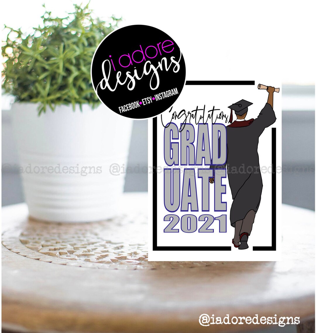 Male African American Graduation Card, Class of 2023, #blackgrad Black ...