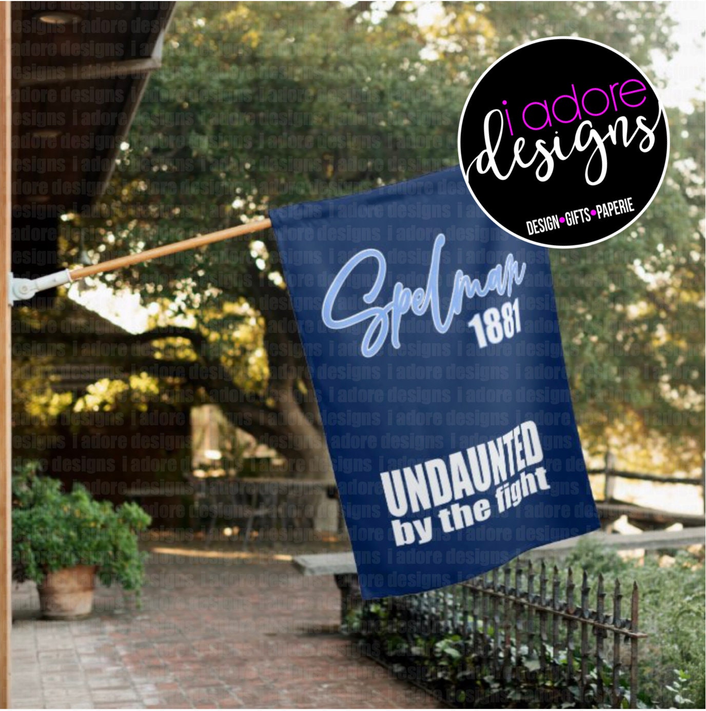 Navy Spelman Yard Flag Garden Flag House Flag - Etsy