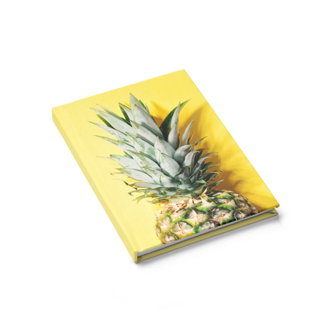 Journal - Ruled Line, Pineapple Journal, Yellow Journal, Wraparound ...