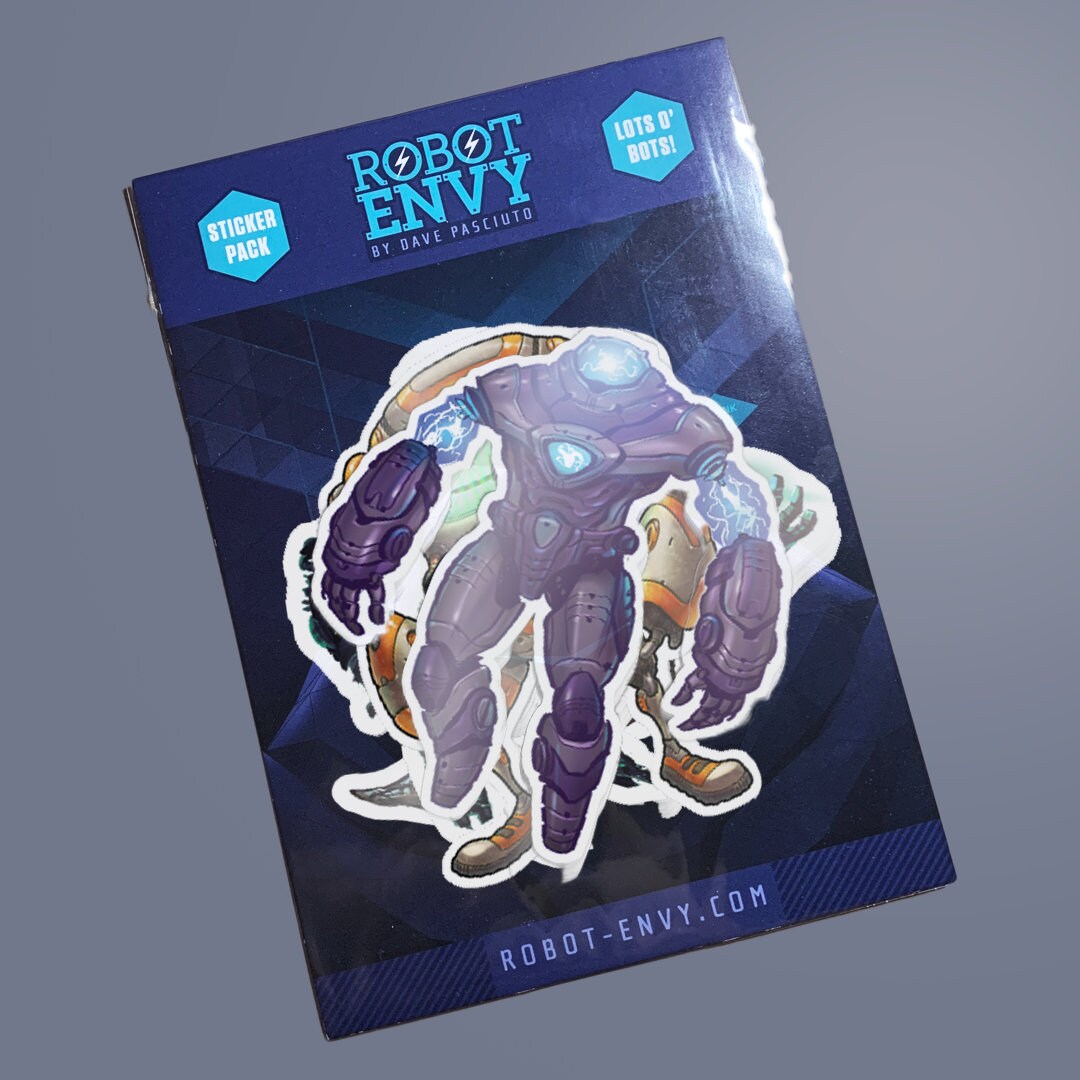 Robot Envy Sticker Pack - Etsy