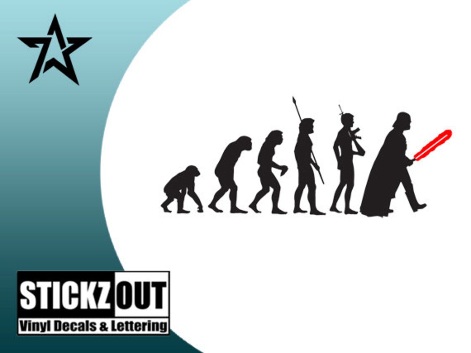 STAR WARS Evolution Vinyl Decal Auto Graphics or Wall - Etsy