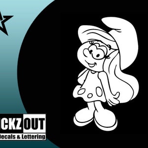 SMURFETTE - the Smurfs Vinyl Decal Window Graphics Wall Sticker or ...