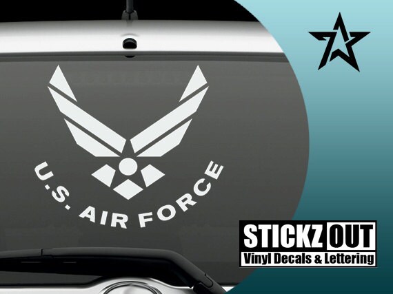 U.S. AIR FORCE Vinyl Decal Wall Sticker Auto Graphics 4 - Etsy