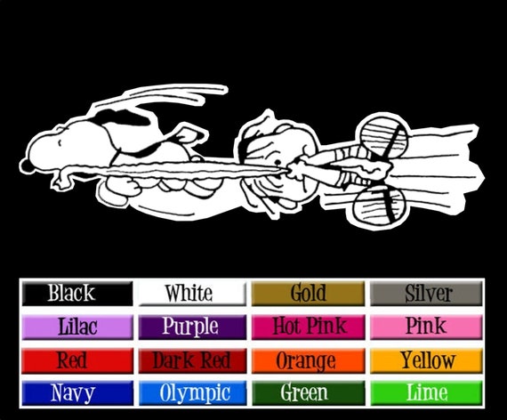 Peanuts SNOOPY Pulling LINUS Vinyl Decal Window Graphics | Etsy