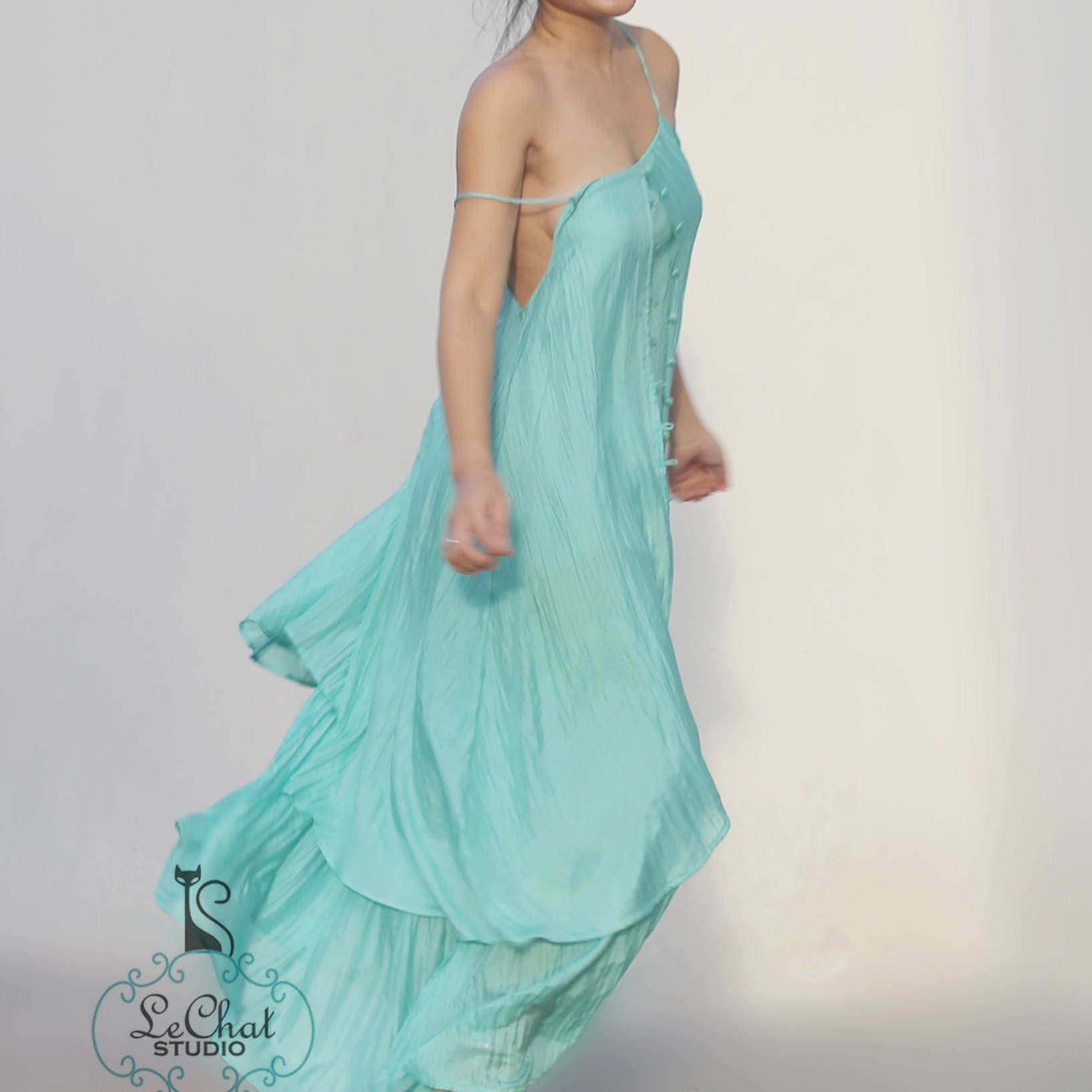Pure Natural Light Silk Dress - Etsy