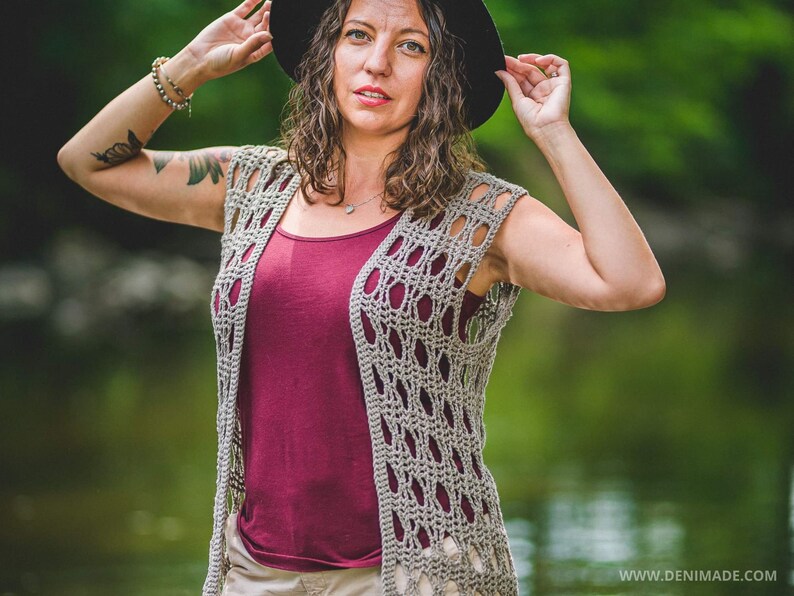 Crochet Pattern / Easy Open Weave Lace Hippie Boho 70s Retro Festival ...