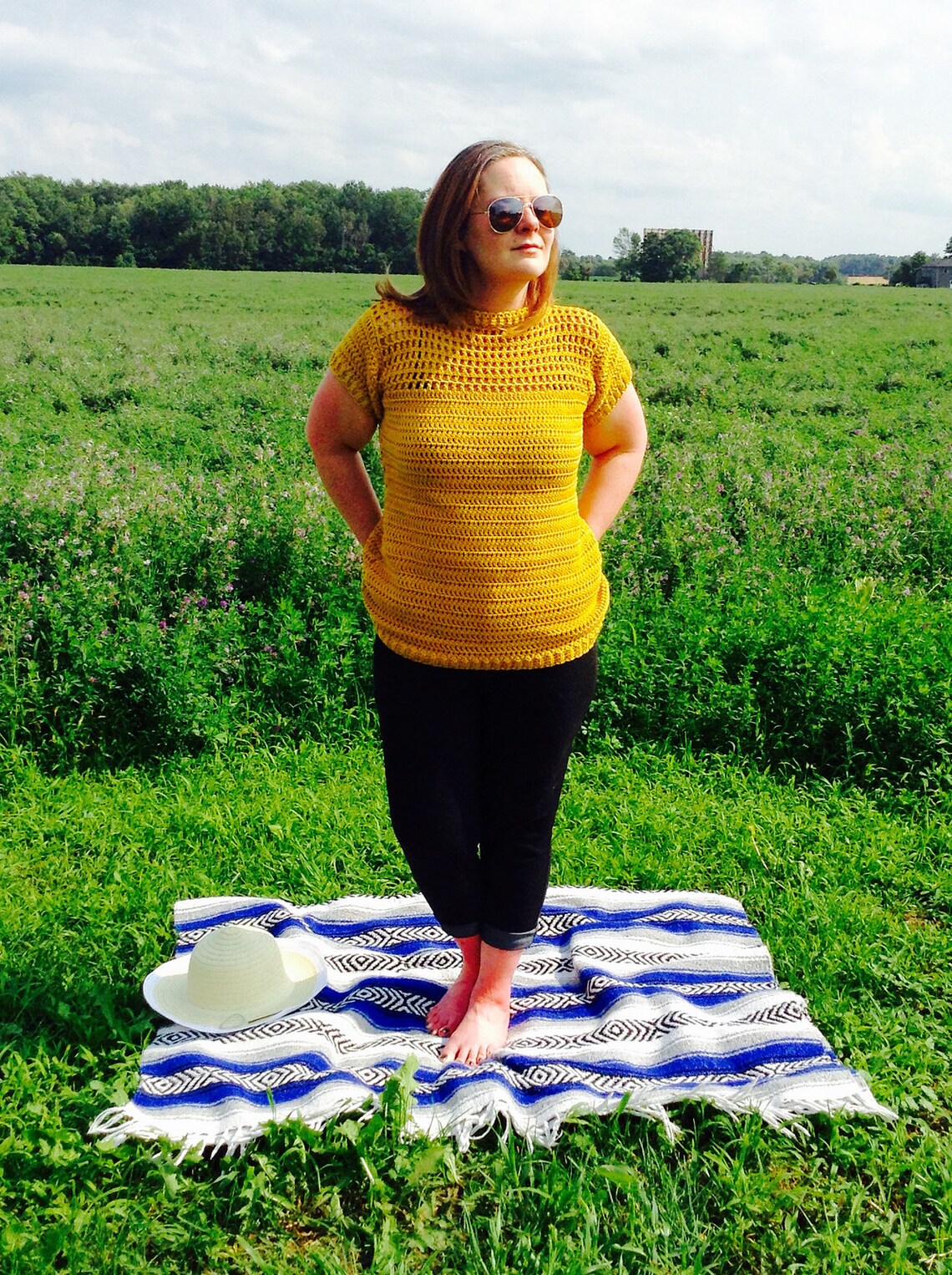 Hayden Tee - Crochet Pattern, Easy/intermediate - Etsy