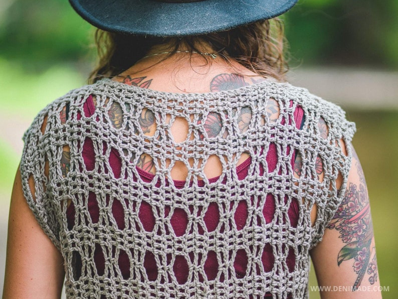 Crochet Pattern / Easy Open Weave Lace Hippie Boho 70s Retro Festival ...