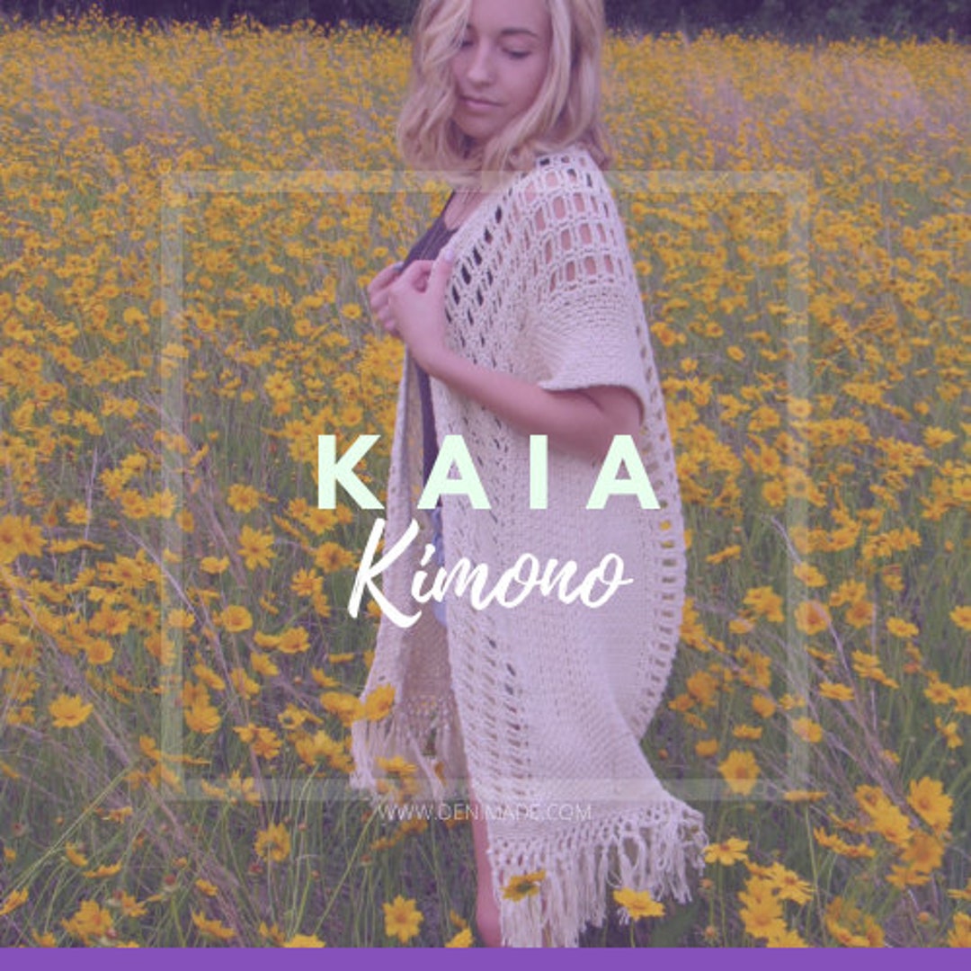 Kaia Kimono - Crochet Pattern, Easy/intermediate - Etsy