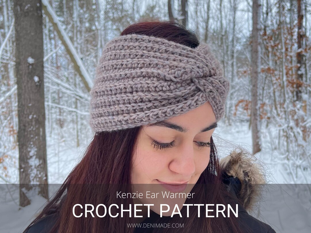 Crochet Pattern / Twisted Knotted Ear Warmer / Kenzie Ear Warmer ...