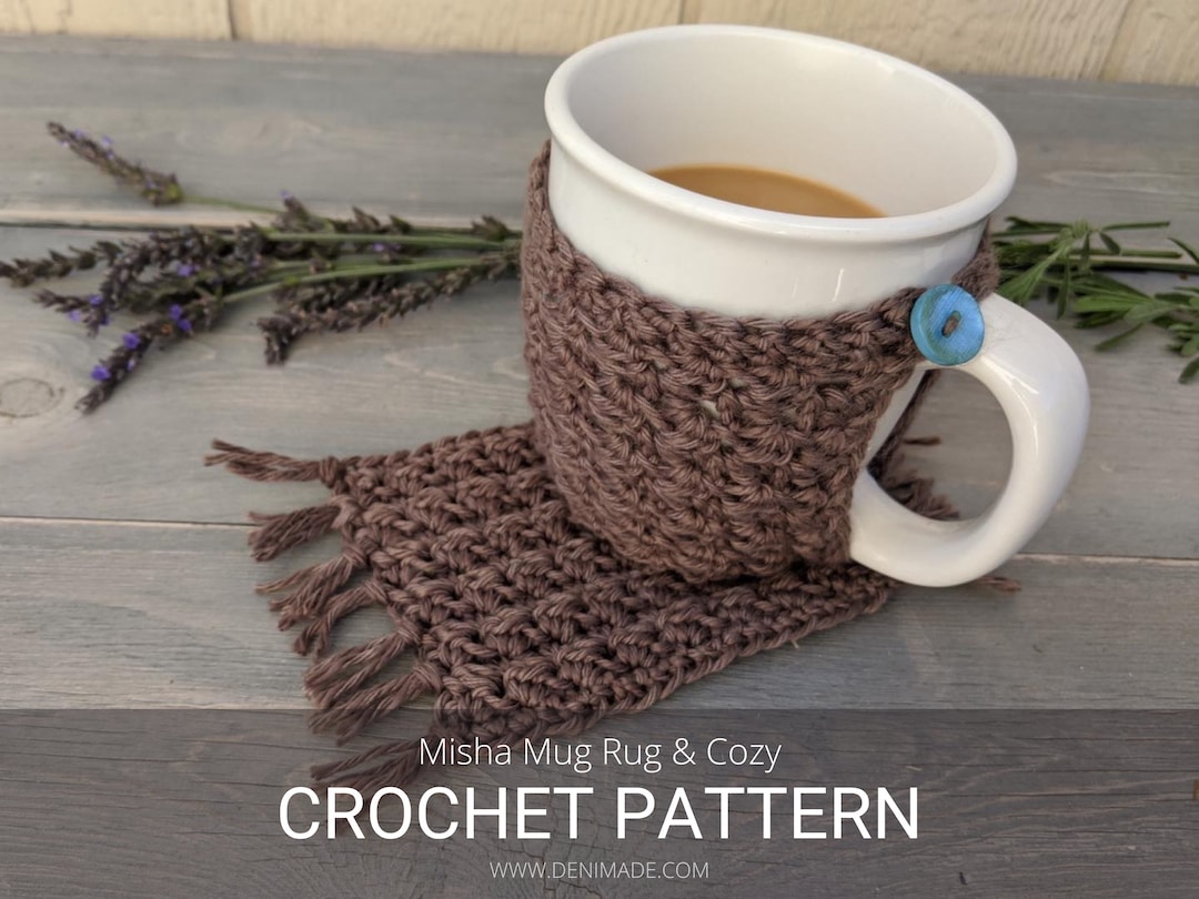 Crochet Pattern / Easy Cup Cozy Drink Sleeve Coffee Sleeve Coaster Mini ...