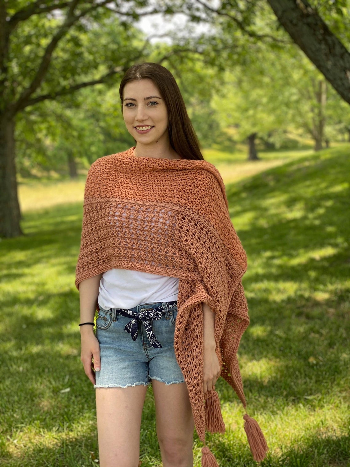 Reyna Ruana Crochet Pattern Easy Over-sizes Boxy Poncho | Etsy