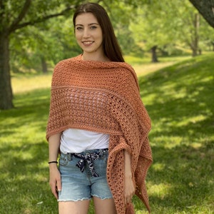 Reyna Ruana - Crochet Pattern, Easy, Over-sizes, Boxy, Poncho, Boho - Etsy