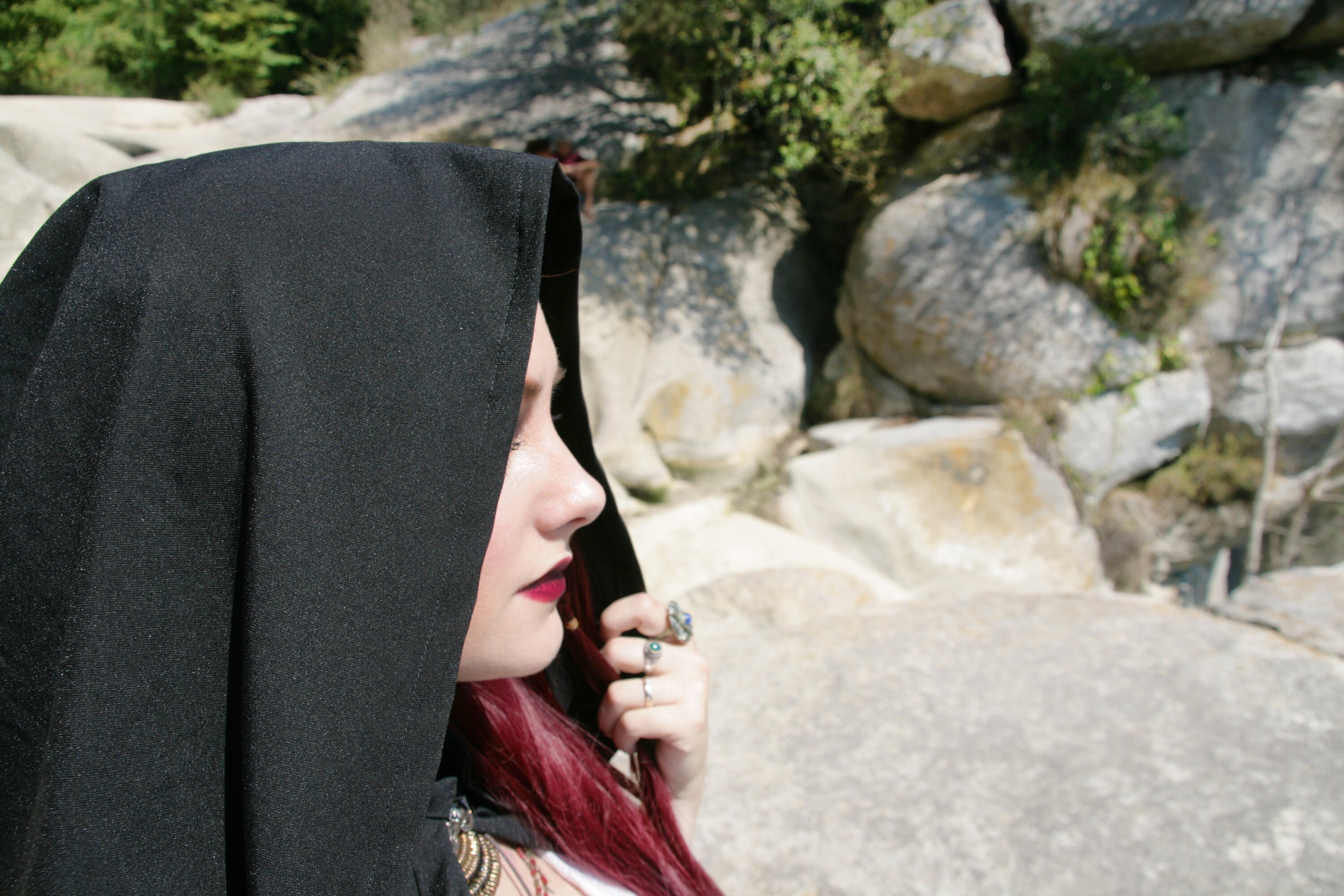 Black Witch Cloak, Black Medieval Cloak, Hooded Cloak, Witch Costume ...