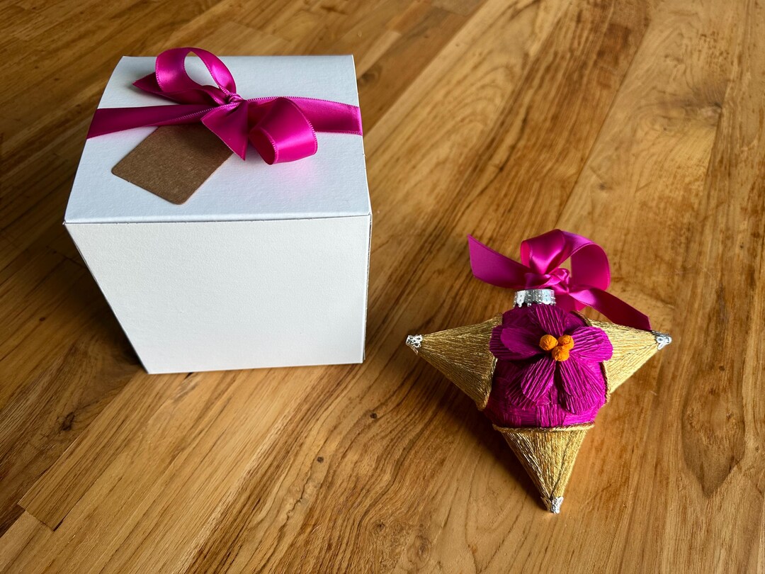 Handmade Paper Mache Pinata With Gift Box, Mexican Ornament, Italian ...