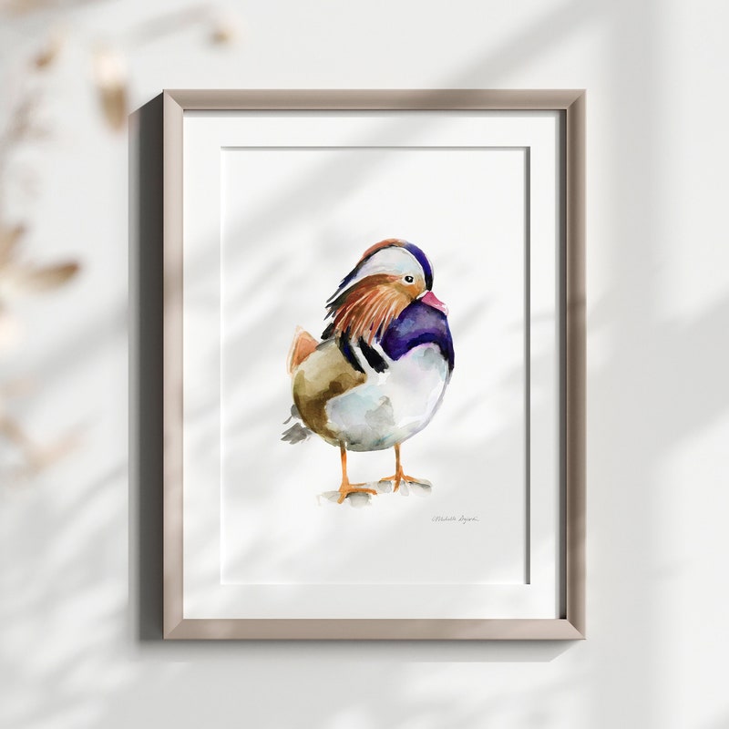 Mandarin Duck Art - Etsy
