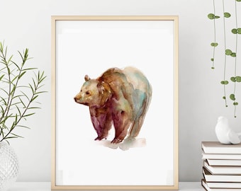 Bear art | Etsy