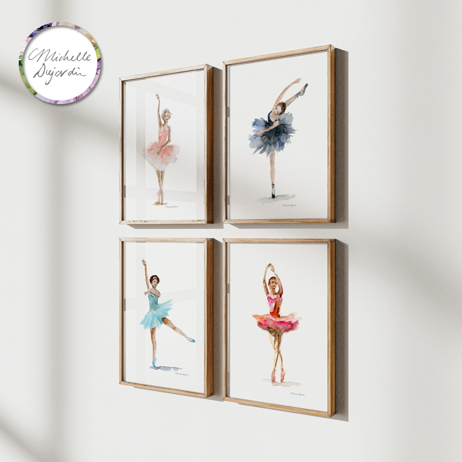 Ballet Dancer Art Prints, Set of 4, Nursery Wall Art - Etsy