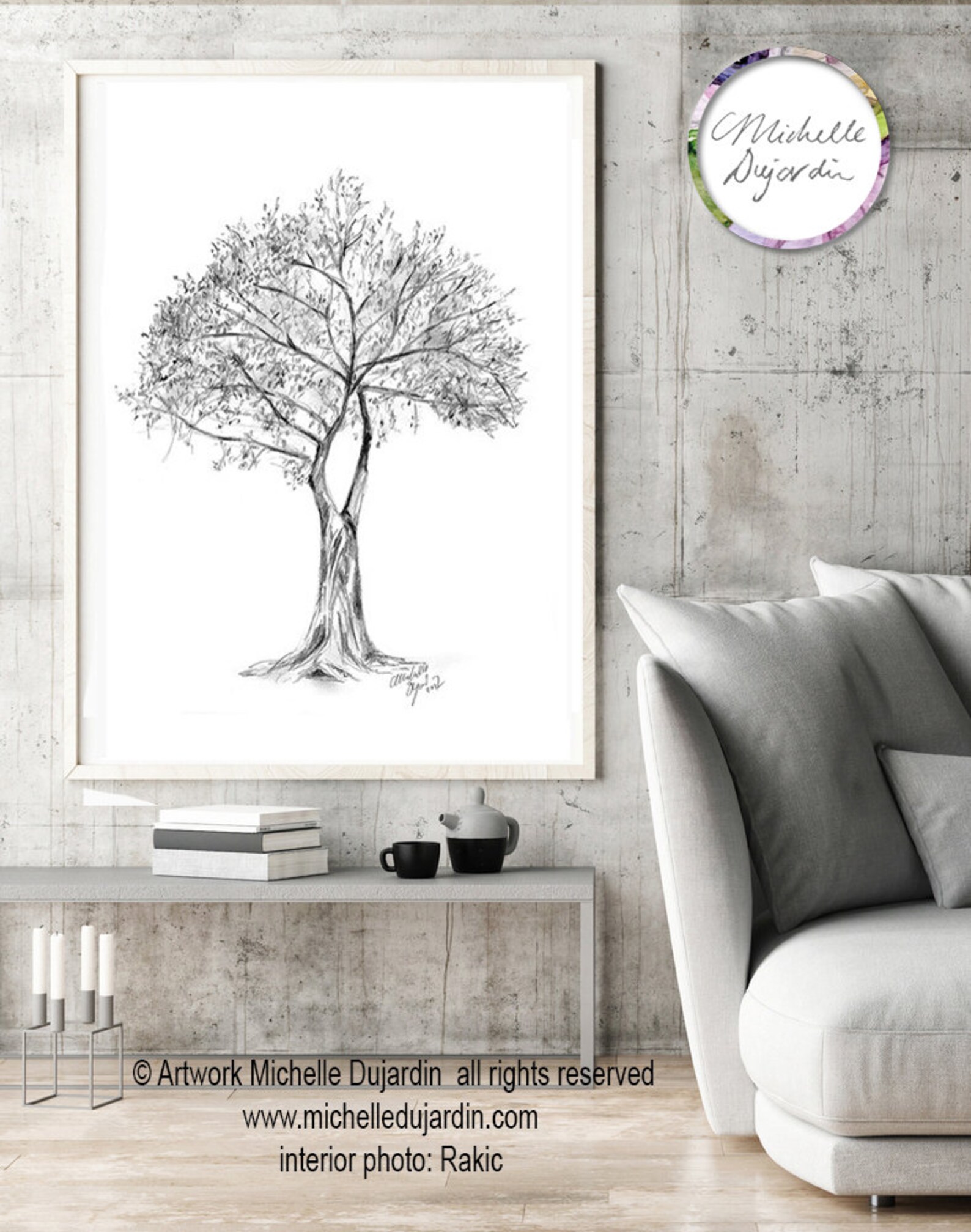 Old Ficus Tree Drawing Italian Tree Art Ficus Illustration - Etsy