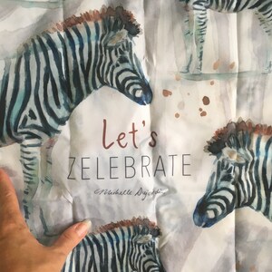 Zebra shopping bag shopper with zebra design zebra | Etsy