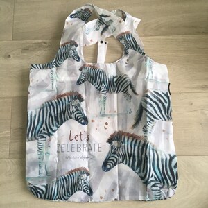 Zebra shopping bag shopper with zebra design zebra | Etsy