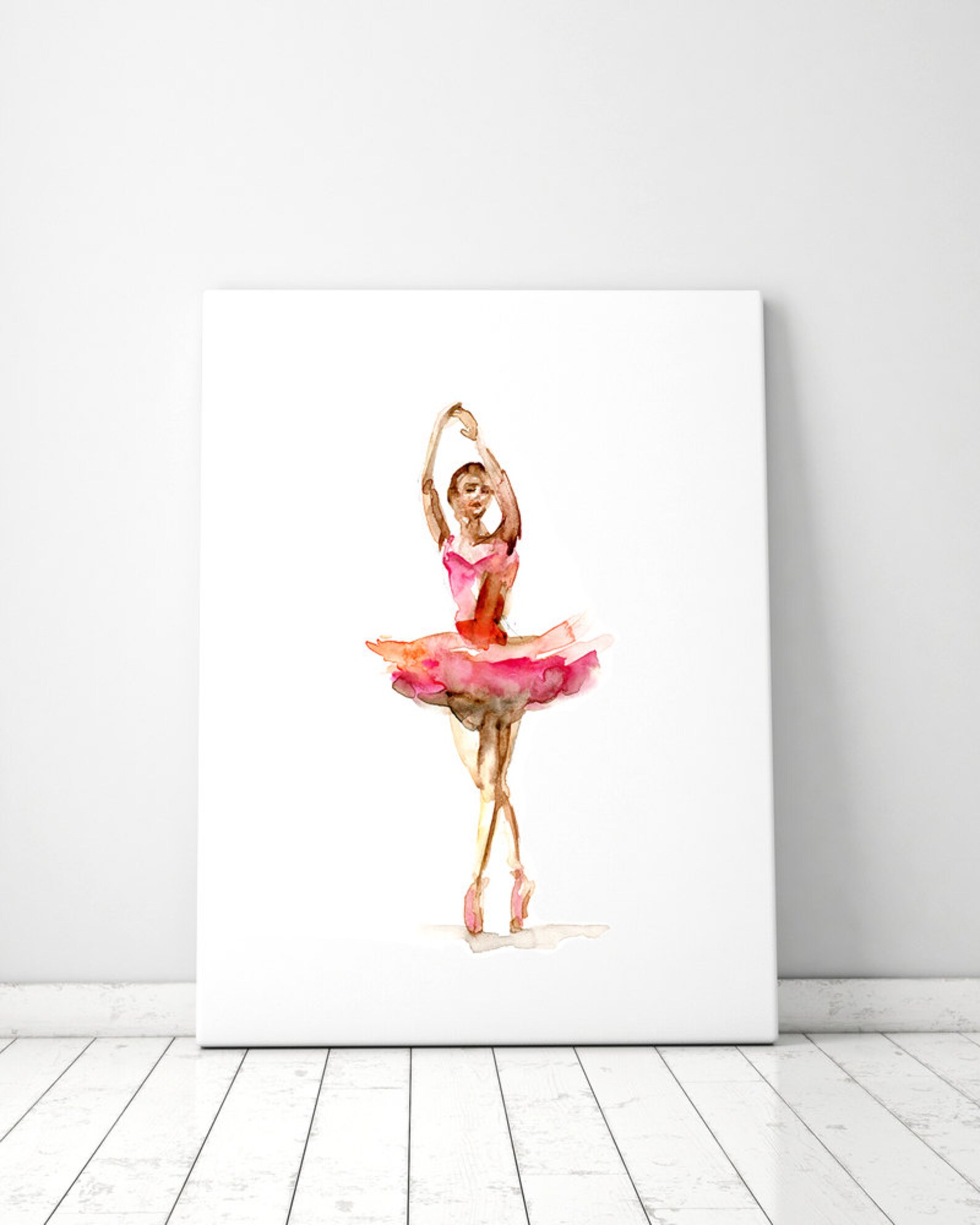 Ballet Dancer Watercolor Painting Giclee Art Print Ballerina - Etsy