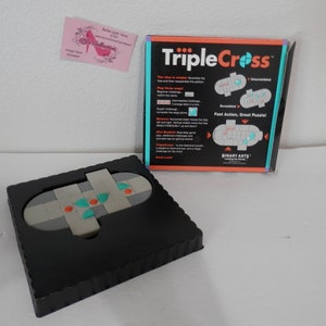 Triple Cross Game Fun Challenging Binary Arts Sliding Block Puzzle ...