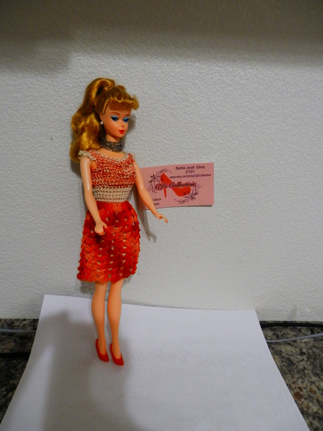 Ponytail Barbie Reproduction Doll Blonde Mattel Solo in the Spotlight ...
