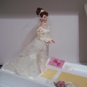 Romantic Rose Bride Barbie Doll by Mattel 1995 New in Box Limited ...