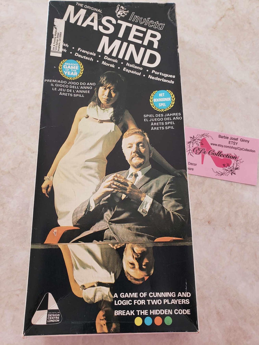 Master Mind Game Vintage Fun Challenging Game of Logic Invicta Plastics ...