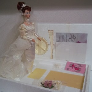 Romantic Rose Bride Barbie Doll by Mattel 1995 New in Box Limited ...